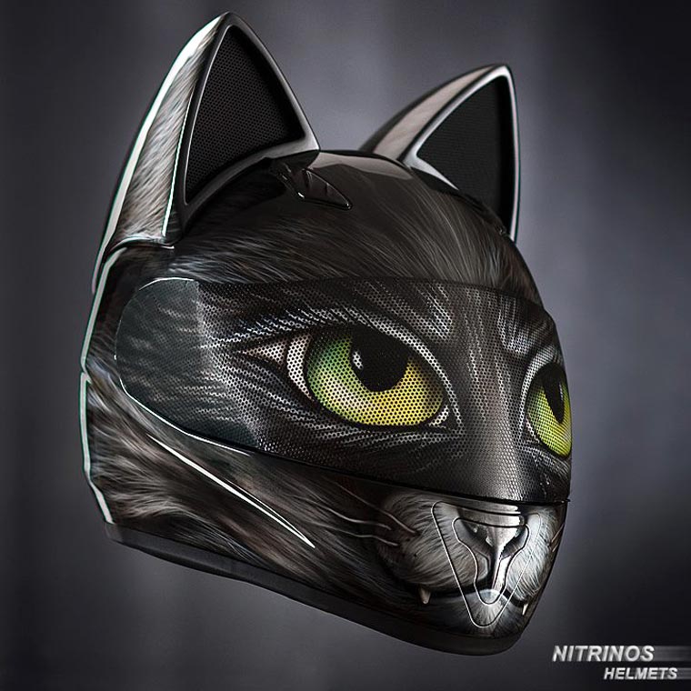 Helm-Helm Berkuping Bentuk Kucing, Aneh tapi Nyata - Gambar Gambar
